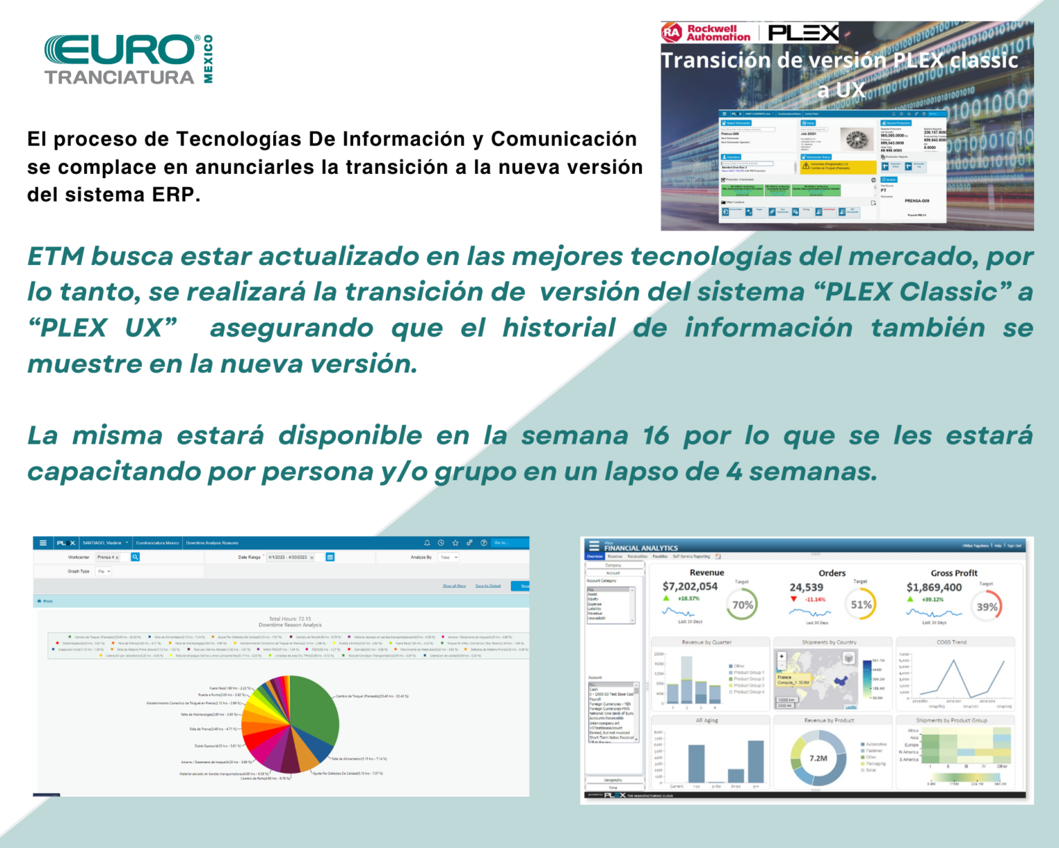 Transición de versión PLEX CLASSIC a UX. – Bienvenido(a) al centro de ...